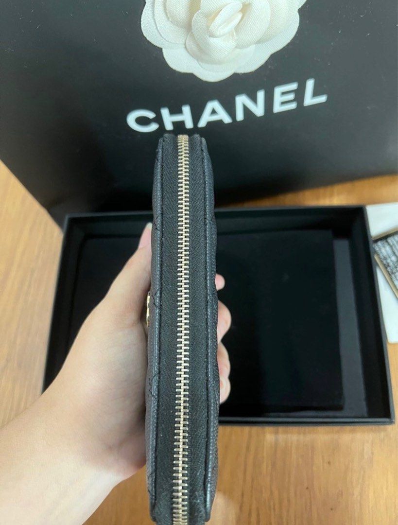 Chanel Caviar Zipper Wallet, Women's Fashion, Bags & Wallets, Wallets ...