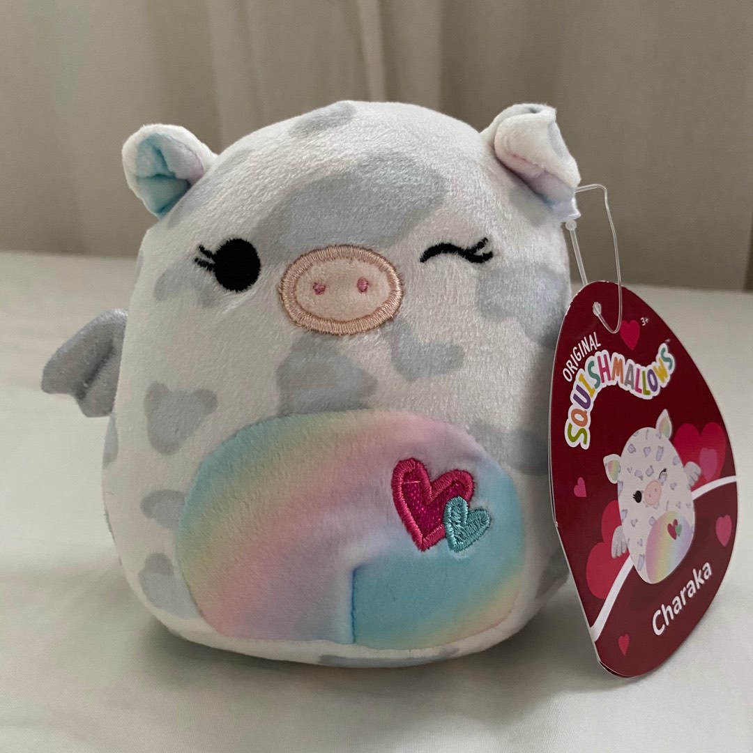Charaka the Flying Pig 4.5" Squishmallow x Valentine's Day Collection ...