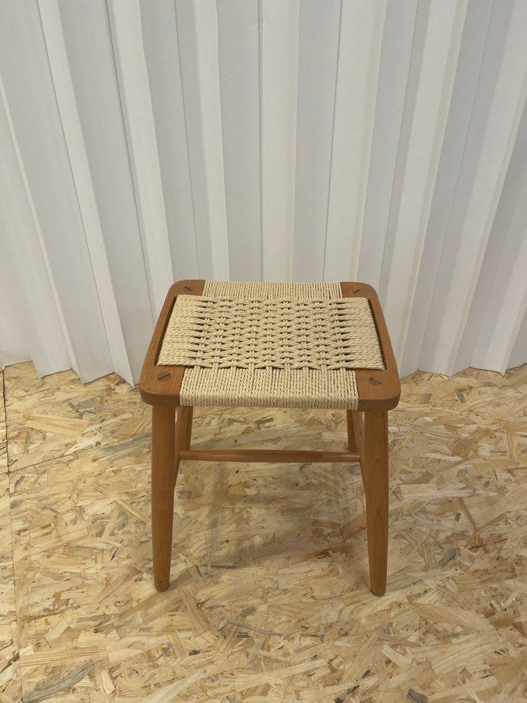 Cherry weaving stool, Furniture & Home Living, Furniture, Chairs on ...