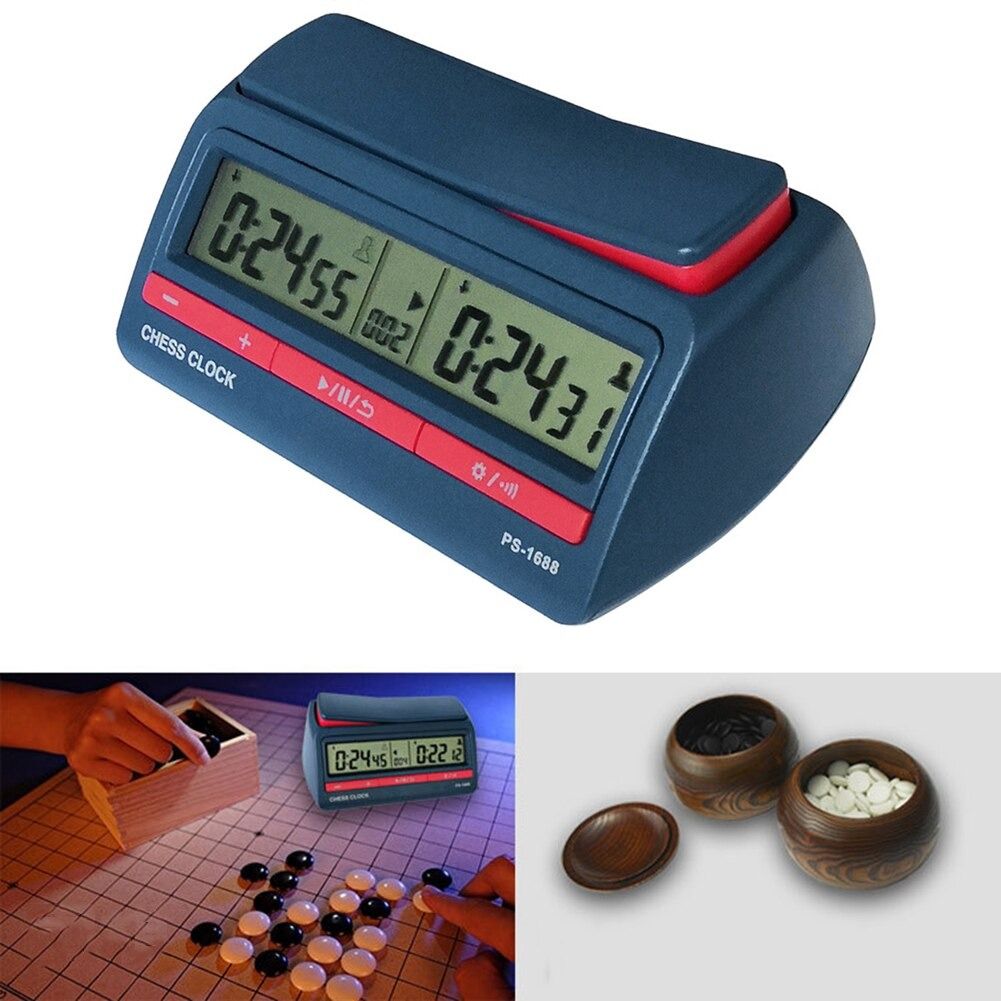 Chess Digital Timer Professional Count Up Down Timer Plastic Battery ...