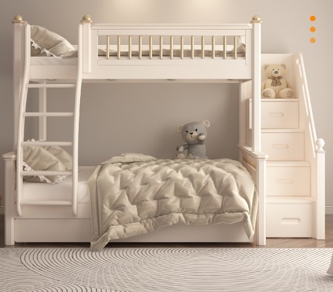 Children's bunk bed bunk bed girl's mother bed small apartment high and ...