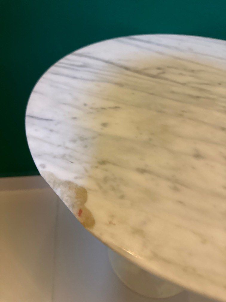 Chipped Marble Side Table, Furniture & Home Living, Furniture, Tables ...