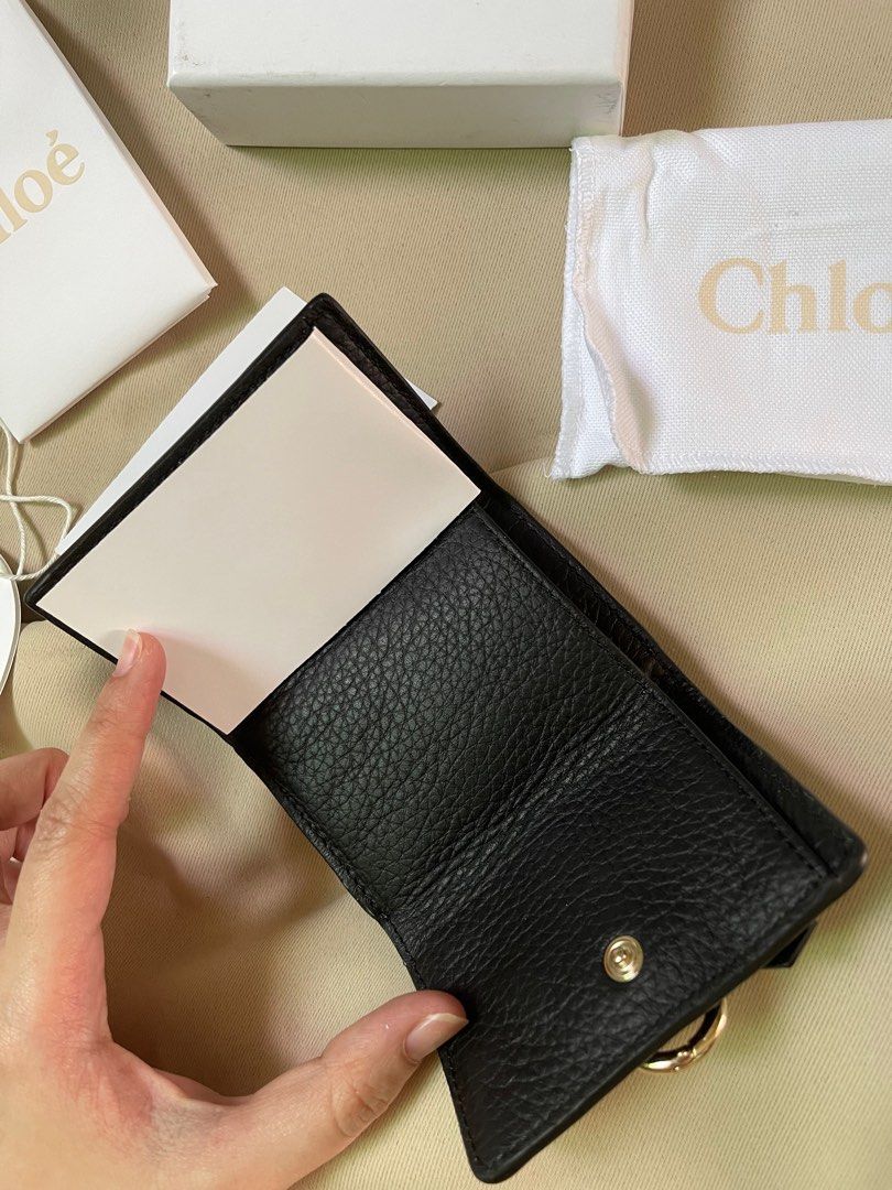 Chloe Alphabet Small Tri-fold, Luxury, Bags & Wallets on Carousell