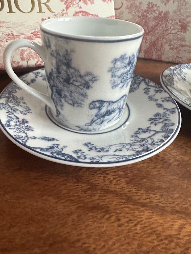 Authentic Christian Dior Coffee and Saucer set, Furniture & Home Living ...