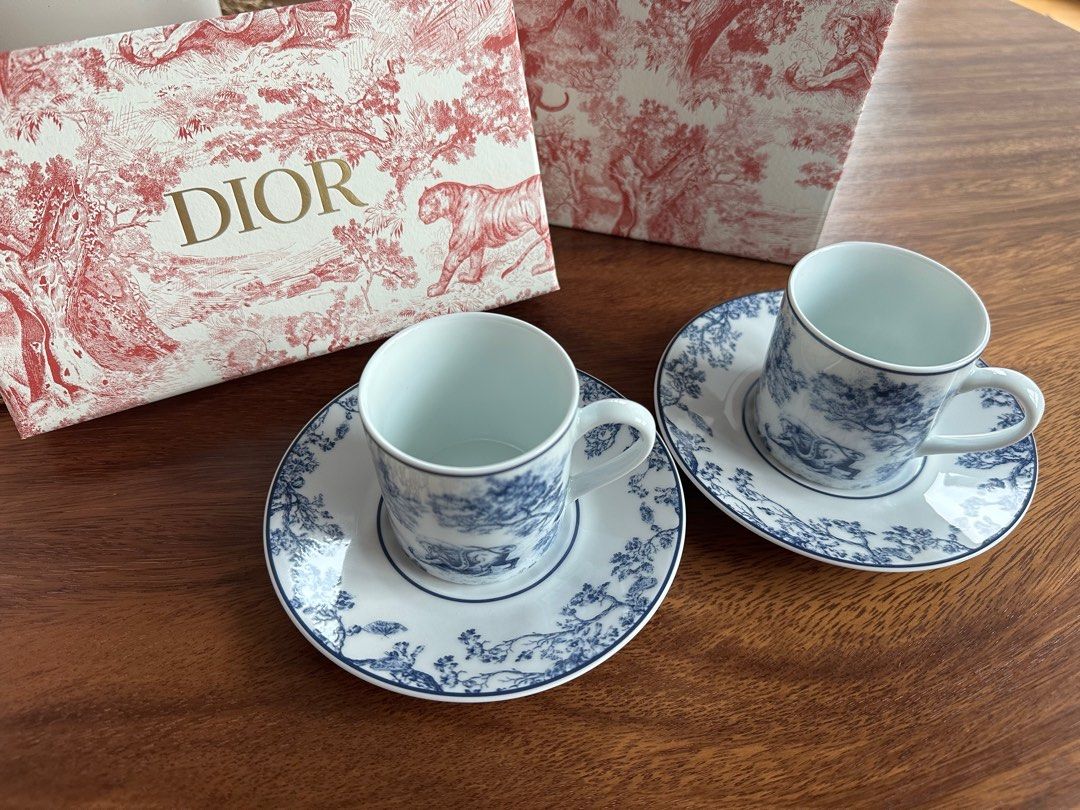 Authentic Christian Dior Coffee and Saucer set, Furniture & Home Living ...