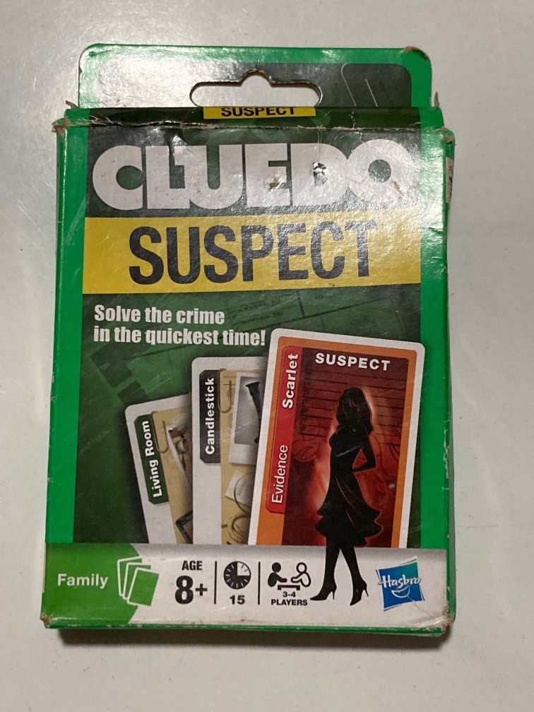 Cluedo Suspect Card Game, Hobbies & Toys, Toys & Games on Carousell