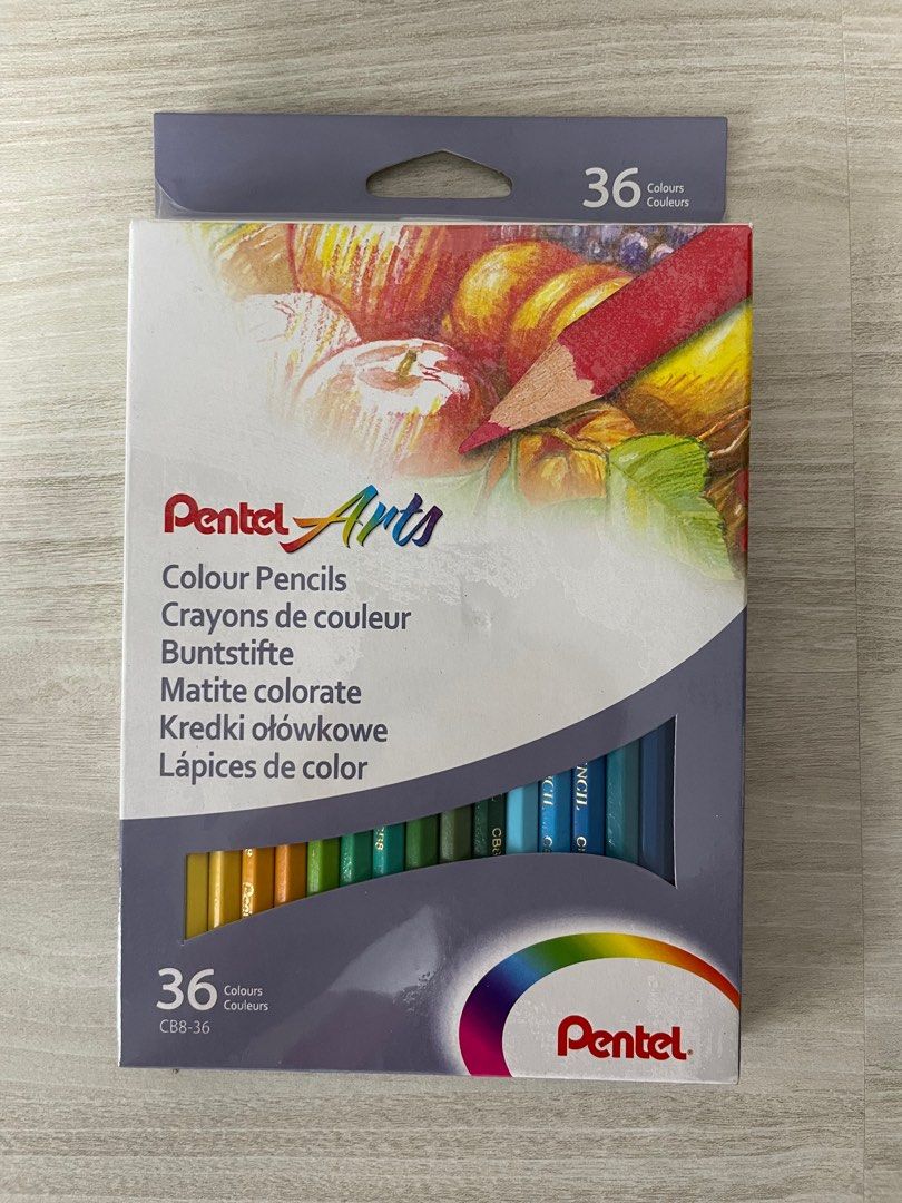 Colour pencils - Pentel and Daiso, Hobbies & Toys, Stationery & Craft ...