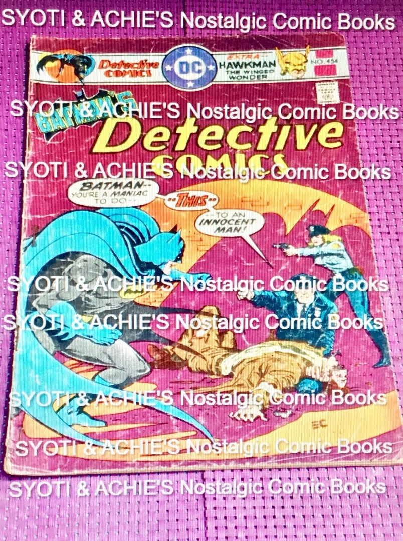 Detective Comics Batman Issue No. 454 ( VINTAGE 1975 ), Hobbies & Toys ...