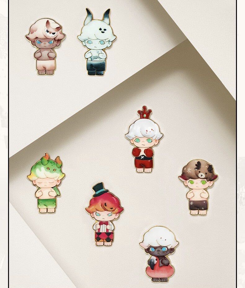 DIMOO retro series badge POPMART / FULL SET / ABLE TO CHOOSE DESIGN ...