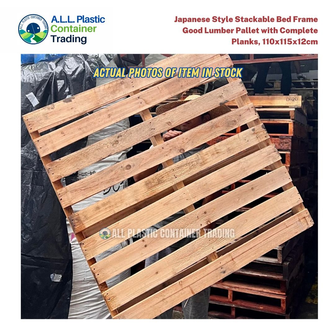 DIY Japanese Style Stackable Bed Frame Good Lumber Pallet with Complete ...
