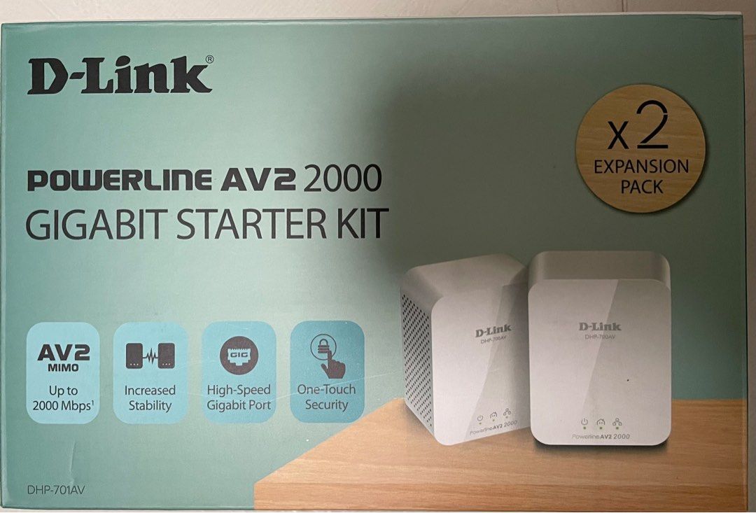 D-Link Powerline AV2 2000 Gigabit Starter Kit - Negotiable, Computers ...