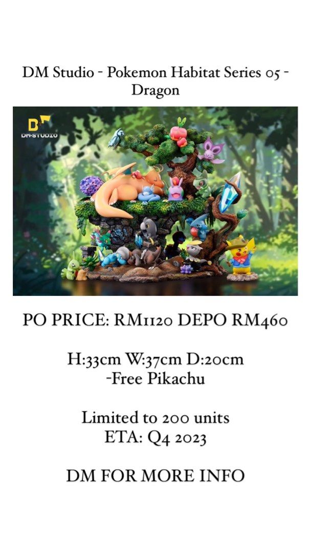 DM Studio - Pokemon Habitat Series 05 - Dragon, Hobbies & Toys, Toys & Games on Carousell