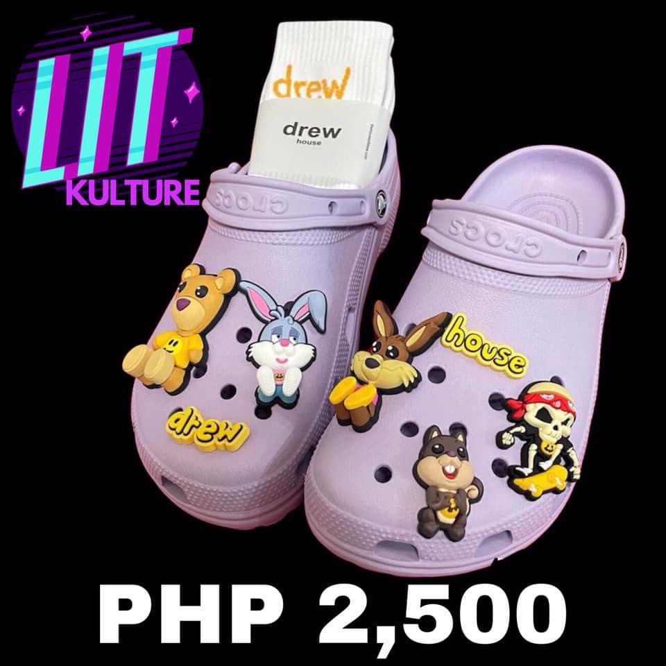 Drew House Crocs Purple on Carousell