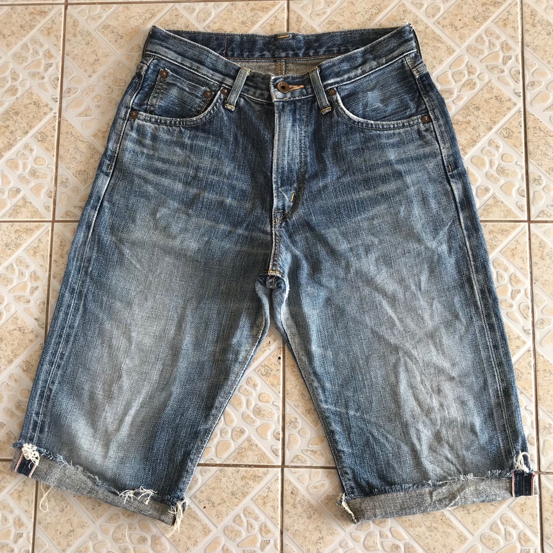Edwin 505zx Selvedge Jeans Short Pants Orange Tab Waist 28, Men's ...