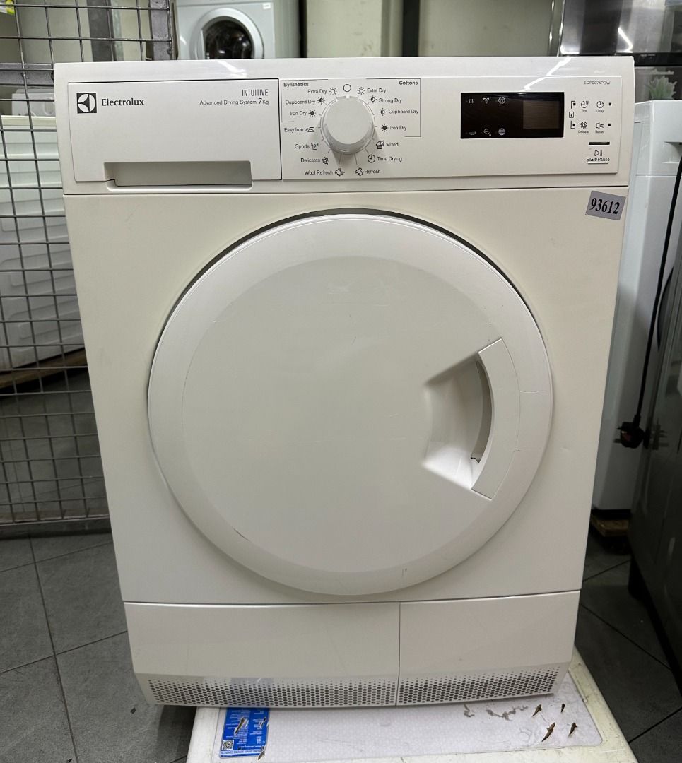 Electrolux 7kg Condenser Dryer EDP2074PDW (93612), TV & Home Appliances ...