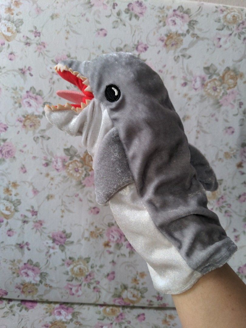 Raccoon & Shark Hand puppets, Hobbies & Toys, Toys & Games on Carousell