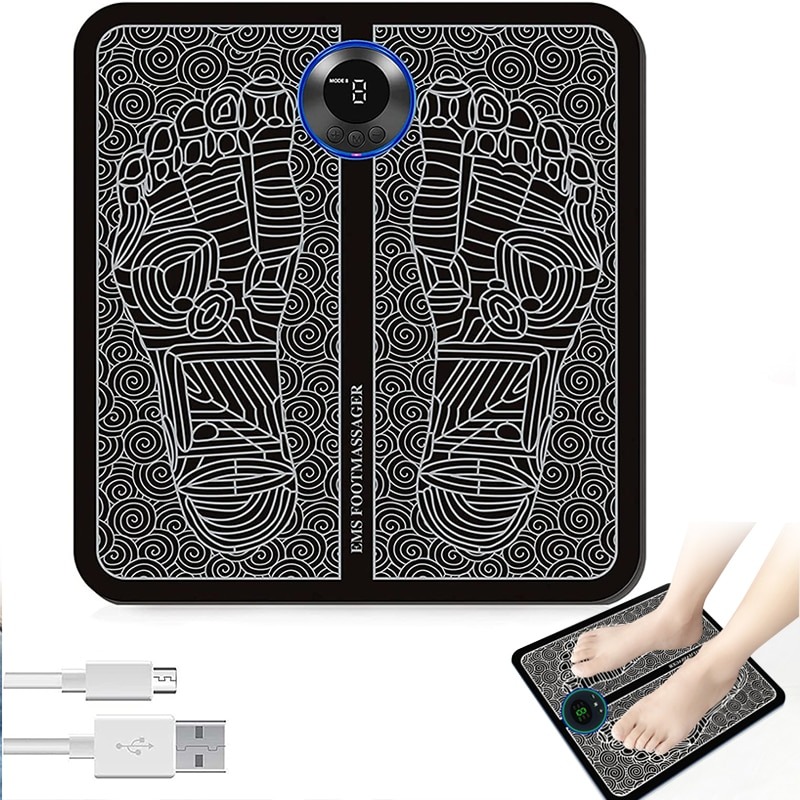 EMS Foot Massager Pad Reflexology Foot Acupoint Massage Muscle ...