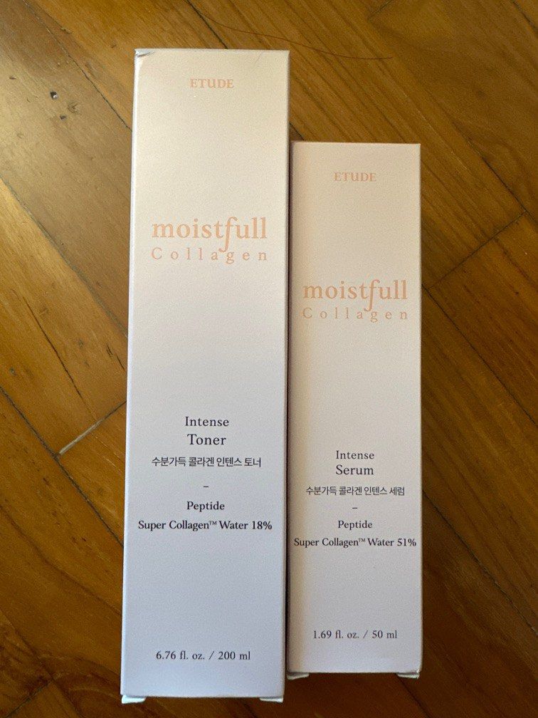 Etude Moistfull Collagen Toner & Serum, Beauty & Personal Care, Face ...