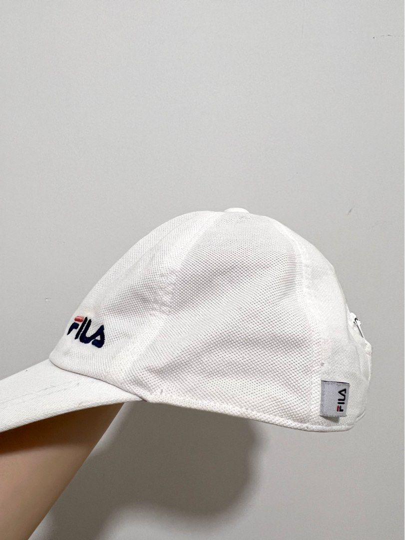 FILA White Cap, Men's Fashion, Watches & Accessories, Caps & Hats on ...
