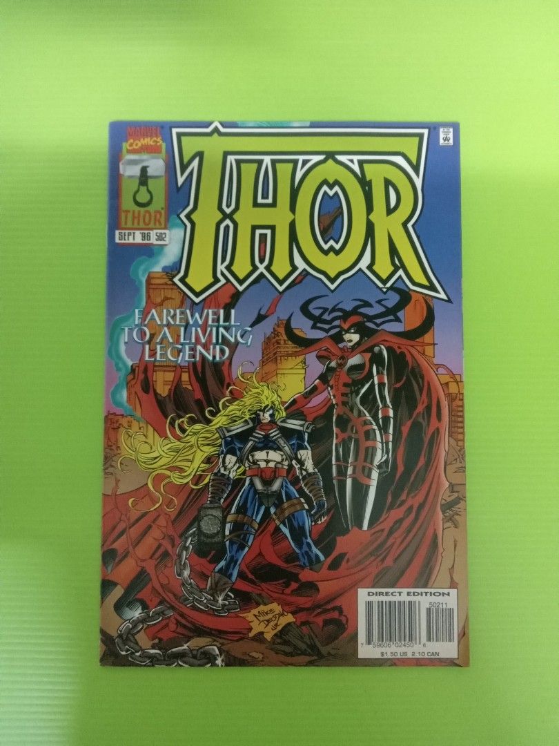 Final Issue ! Thor #502 ( Mike Deodato - Cover Art ) Marvel Comics ...