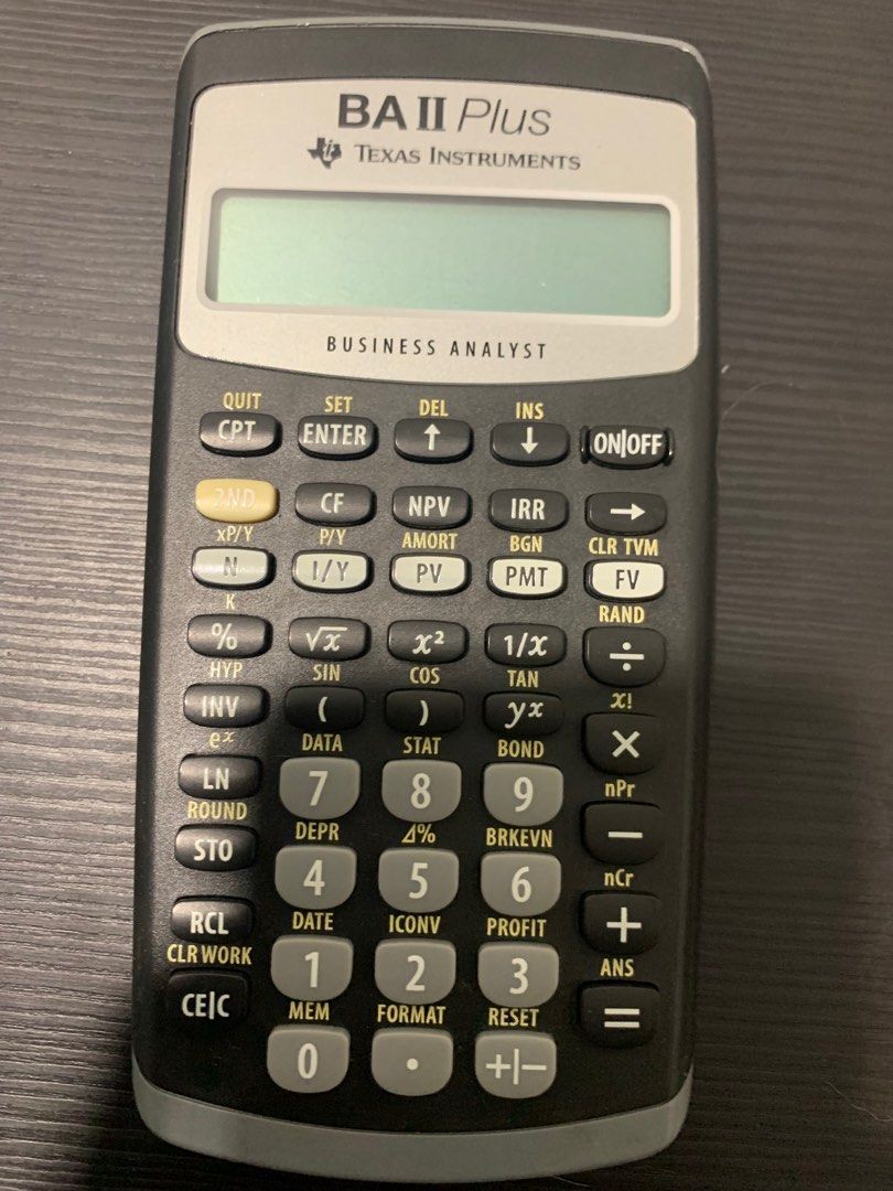 FINANCIAL CALCULATOR BA PLUS, Computers & Tech, Office & Business ...