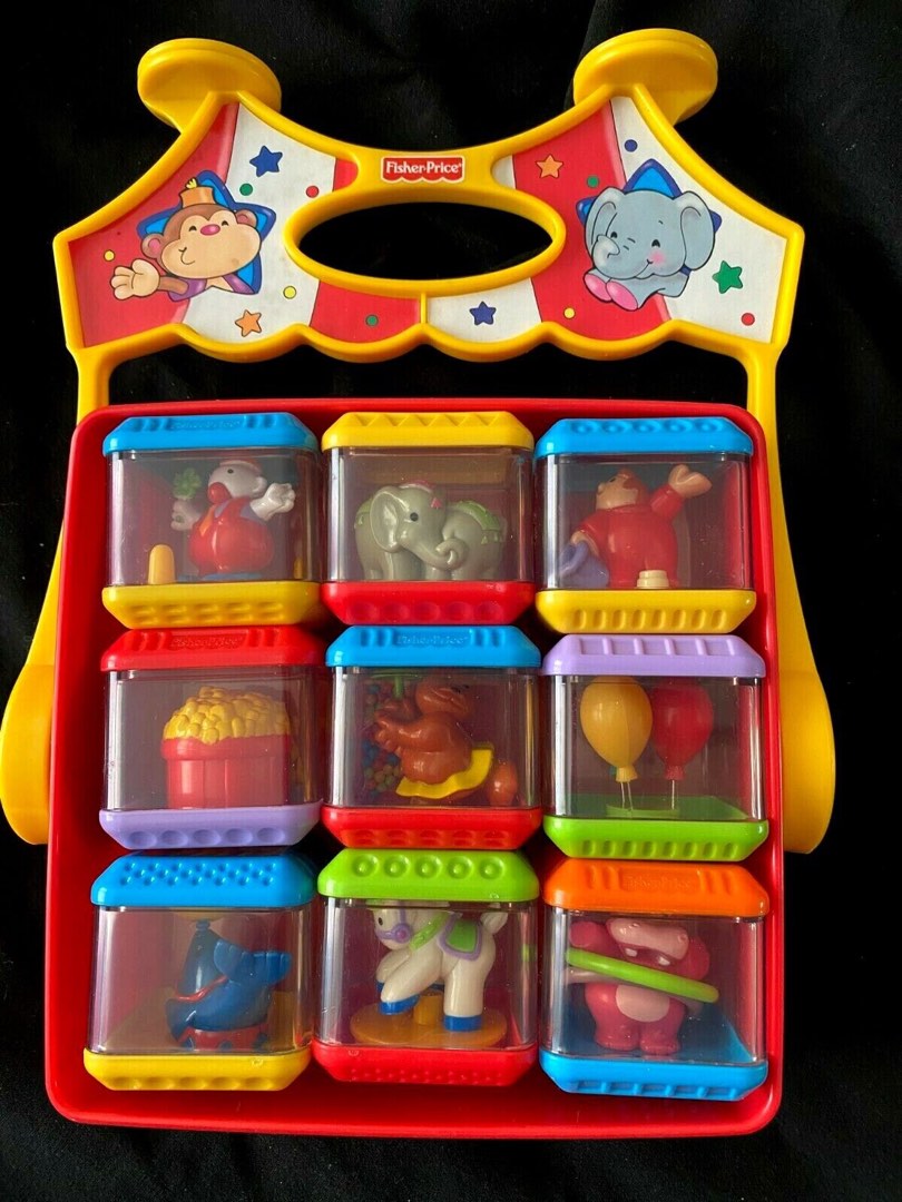 Fisher Price Peek a Blocks Circus, Babies & Kids, Infant Playtime on ...