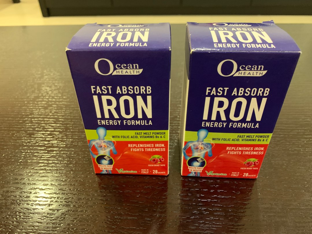 (Free) Ocean Health Fast Absorp Iron Supplement, Health & Nutrition ...