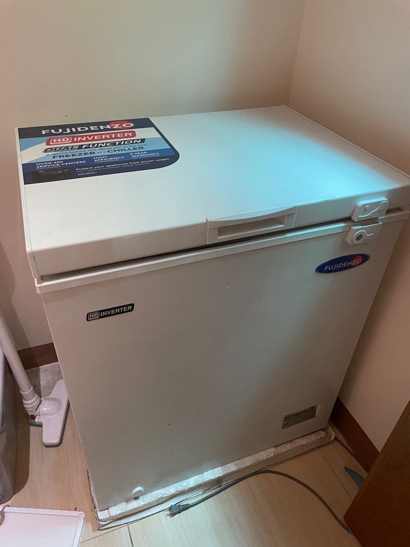 FUJIDENZO Chest Freezer – Inverter IFC-50GDF 5 cu ft. Solid Top Chest Freezer – Inverter, TV ...
