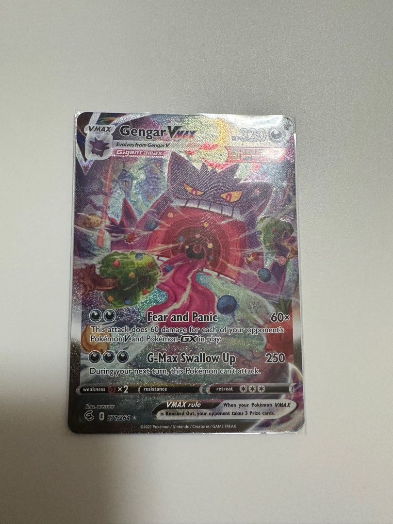 Fusion Strike Gengar Vmax AA, Hobbies & Toys, Toys & Games on Carousell