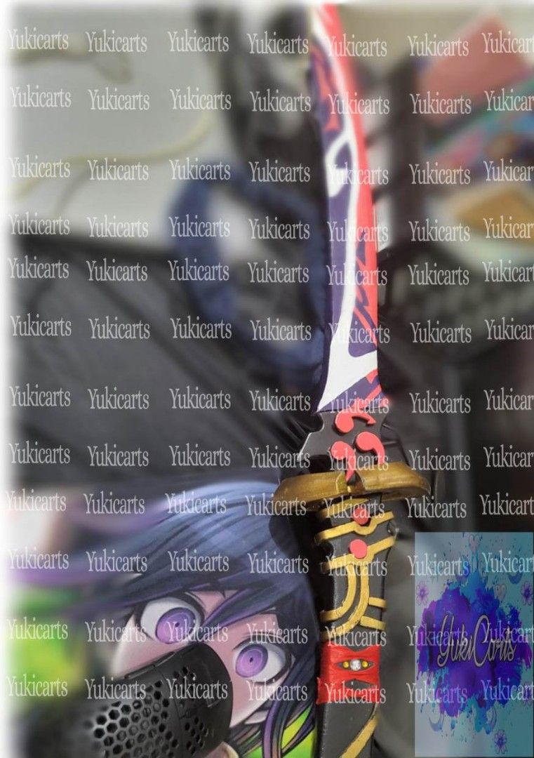Genshin Raiden Shogun Sword Weapon, Raiden Shogun Wig & Lovelive Nozomi ...