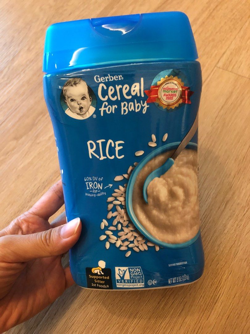 Gerber baby rice cereal, Babies & Kids, Nursing & Feeding, Weaning ...