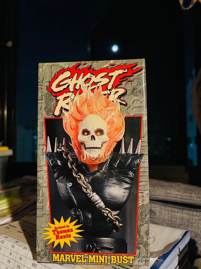 Ghost Rider Mini Bust, Hobbies & Toys, Memorabilia & Collectibles, Fan ...