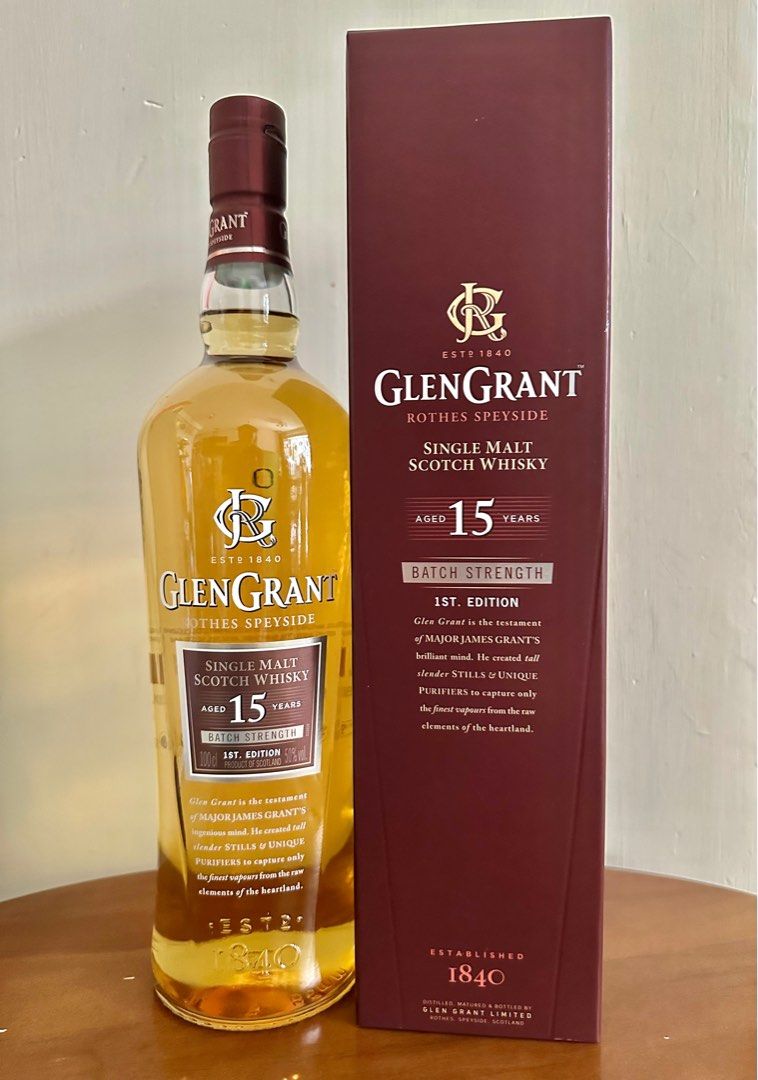 Glen Grant 15 Year Old Single Malt Scotch Whisky Batch Strength, 嘢食 & 嘢飲, 酒精飲料 - Carousell
