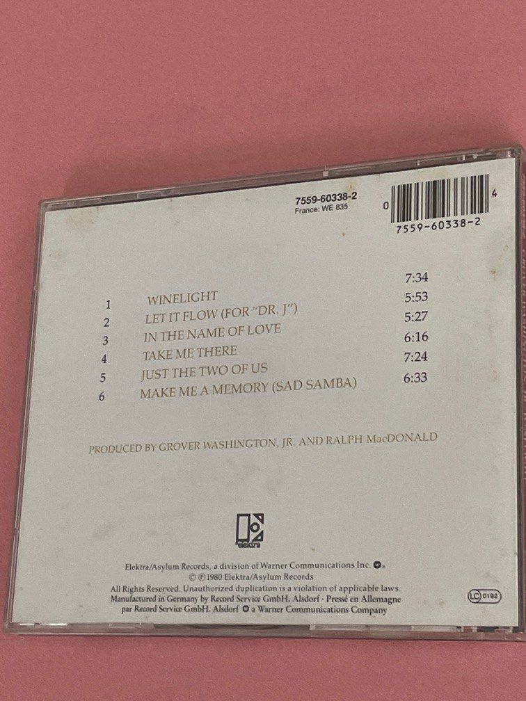 Grover Washington jr- winelight, Hobbies & Toys, Music & Media, CDs ...