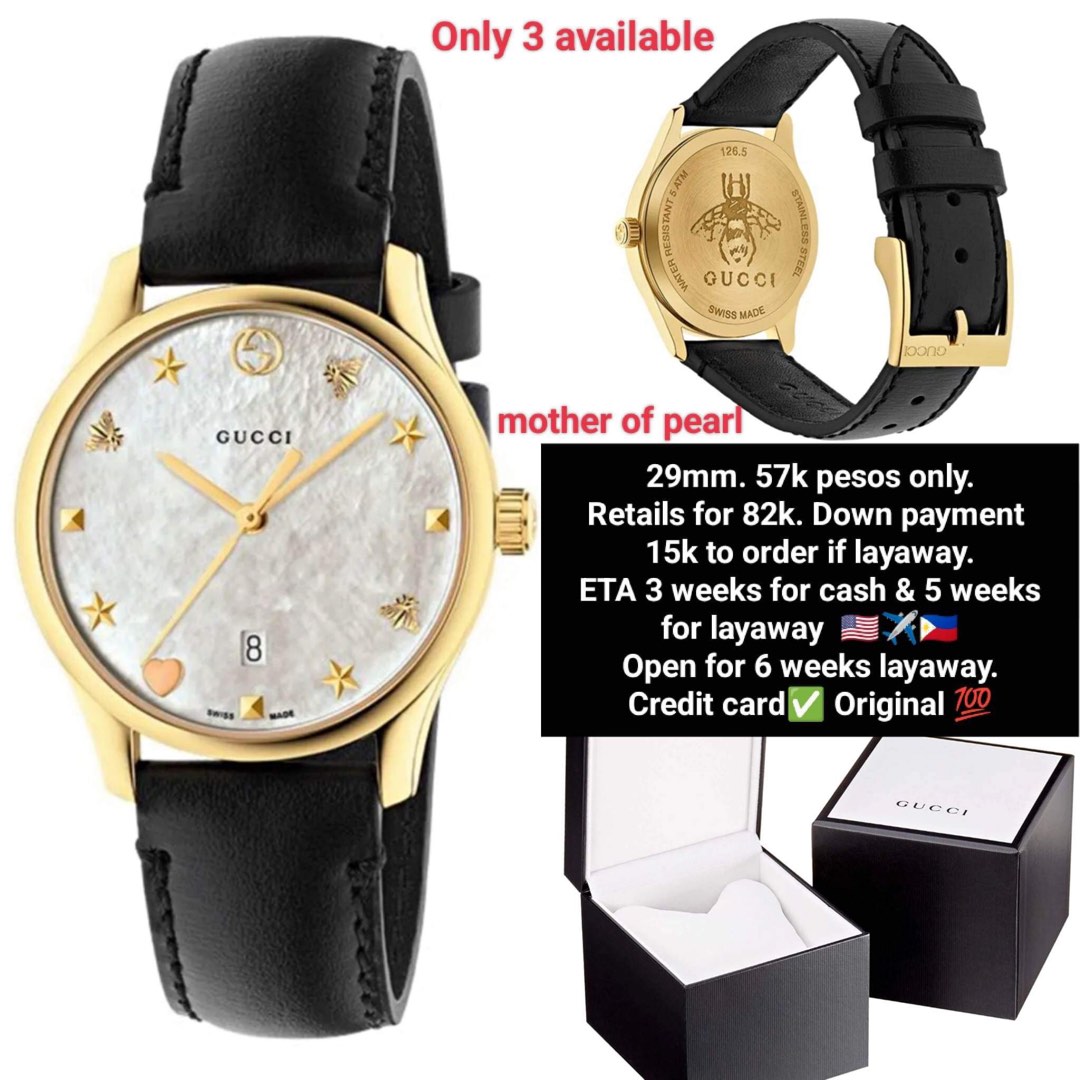 Gucci Luxury mother of pearl on Carousell