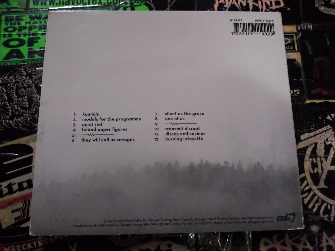 Hell is for heroes - Transmit Disrupt Post Hardcore CD 2005 on Carousell