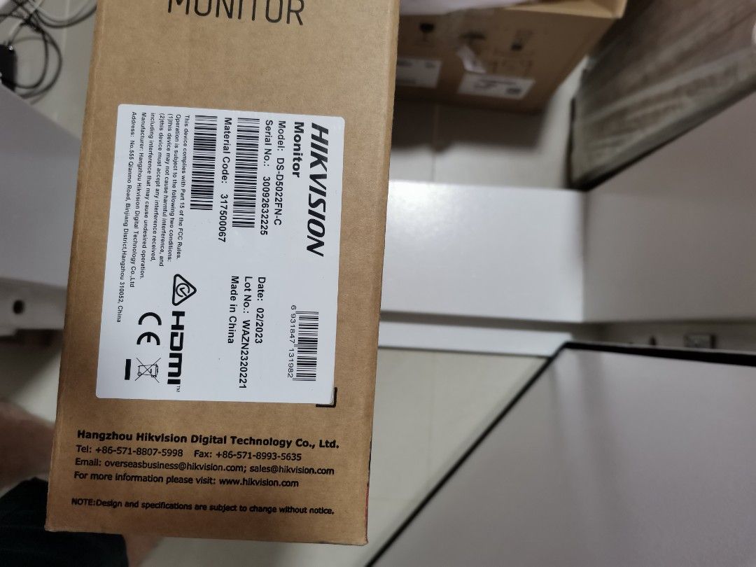 Hikvision 22inch monitor, Computers & Tech, Parts & Accessories ...