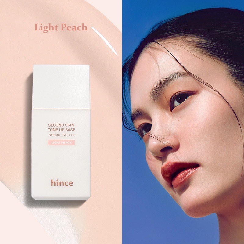 hince Second Skin Tone Up Base Light Peach Mini, Beauty & Personal Care ...