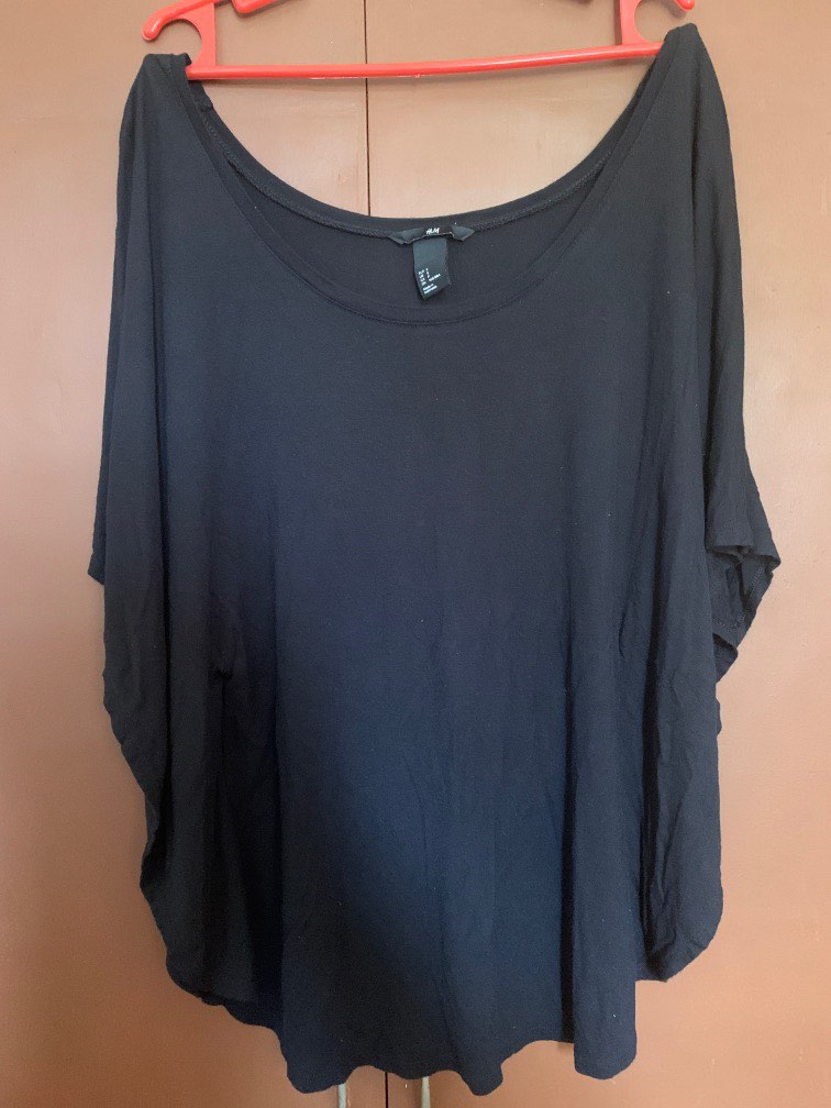 H&M Batwing Drape Top on Carousell