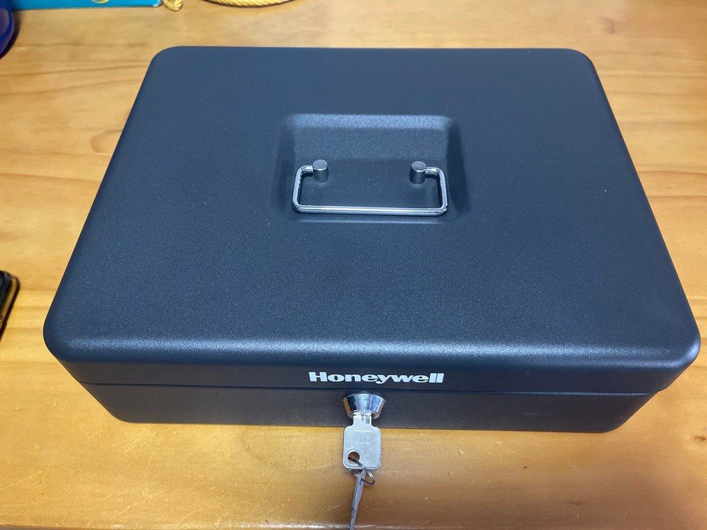 Honeywell Steel Tiered Cash Lock Box - 6213, Furniture & Home Living ...