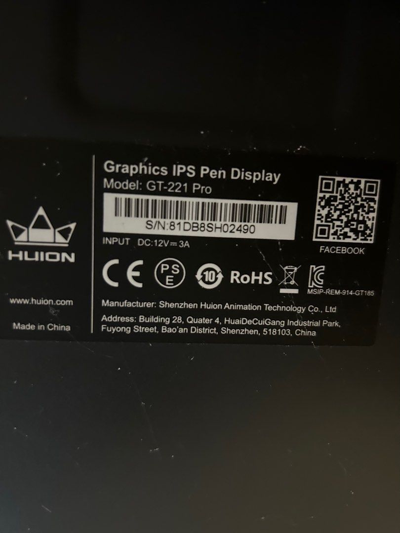 Huion Graphics IPS Pen Display, Computers & Tech, Parts & Accessories ...