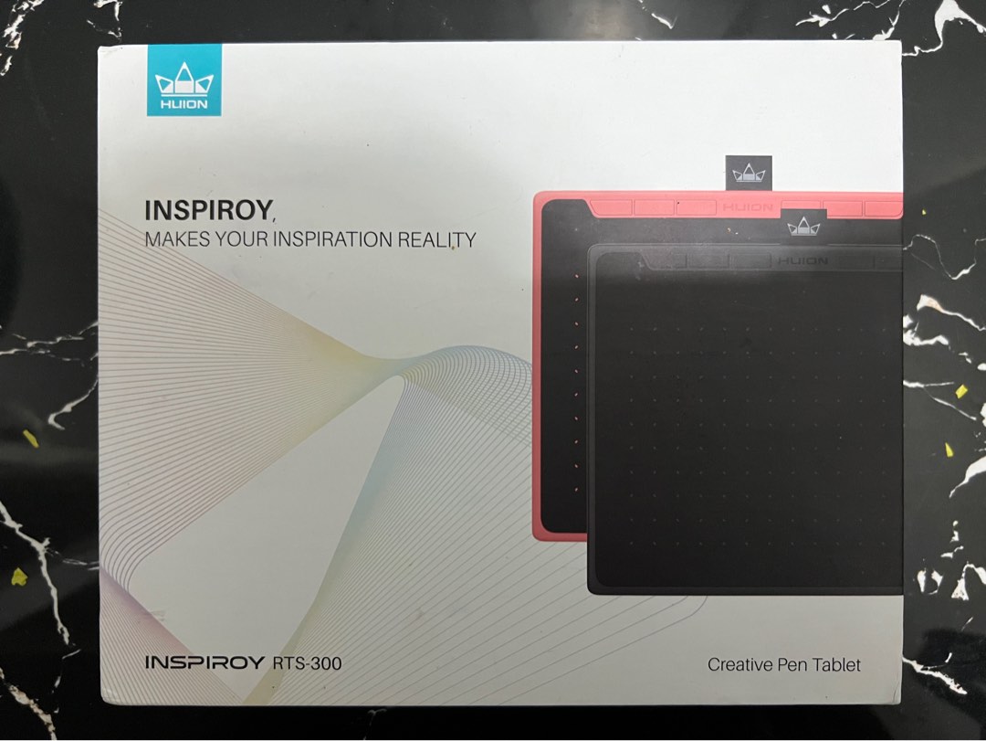 Huion Inspiroy RTS-300 Blossom Pink Drawing Tablet 8192 Pressure ...