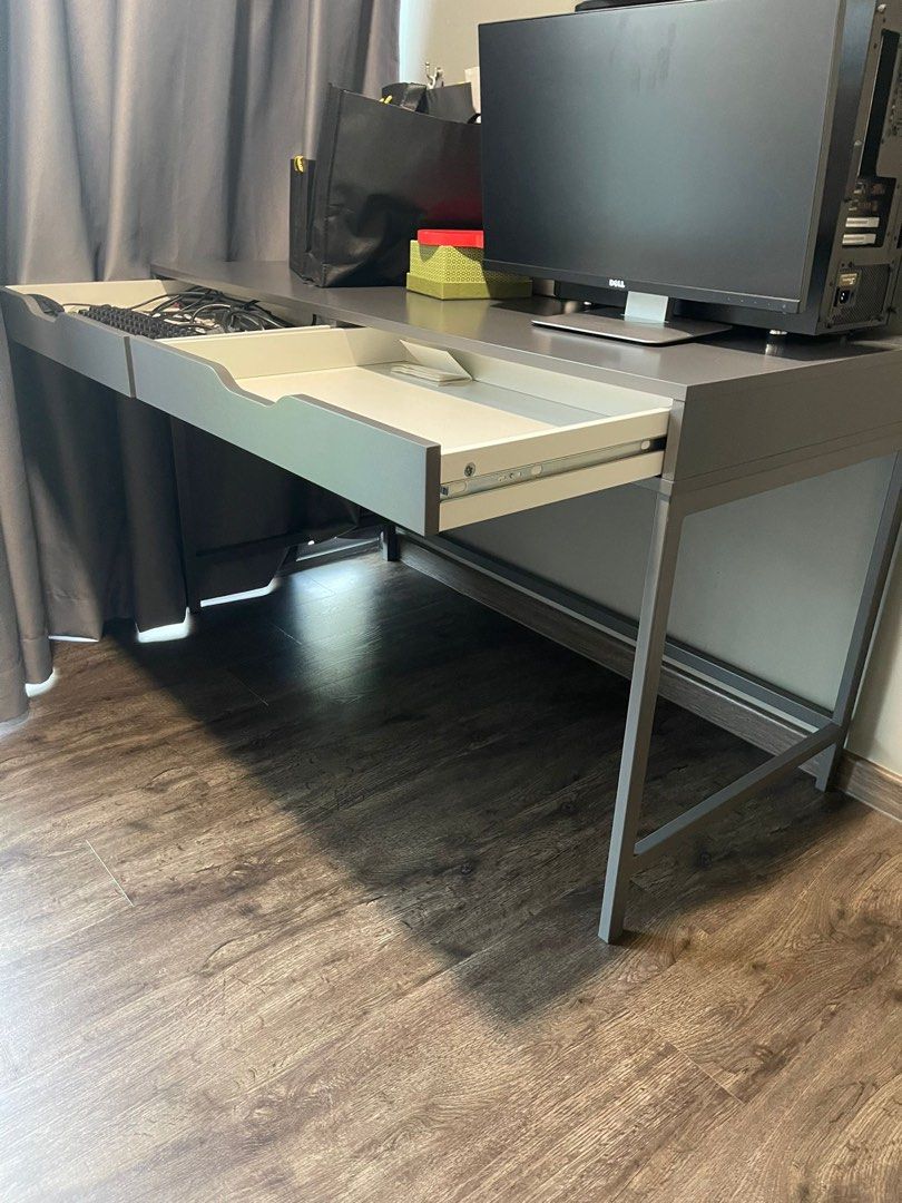 IKEA Alex Study Table / Computer Table, Furniture & Home Living ...