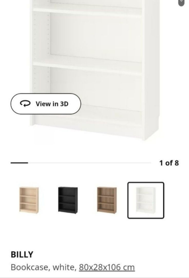 IKEA_BOOKCASE_BILLY, Furniture & Home Living, Furniture, Shelves ...