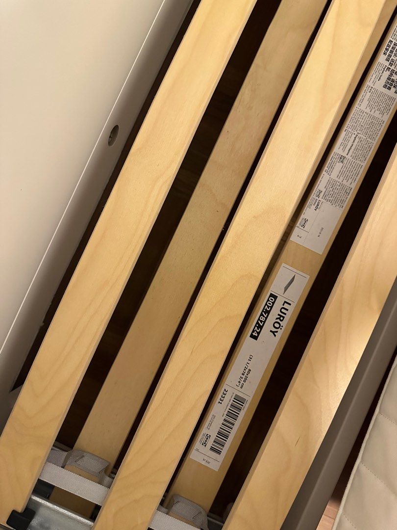 Ikea extendable bed frame with mattress, Furniture & Home Living ...