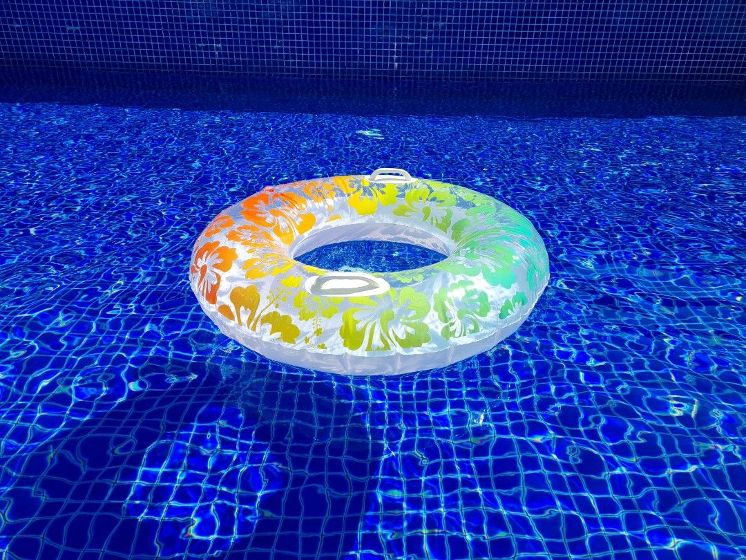 Inflatable tropical swim ring float, Hobbies & Toys, Toys & Games on ...