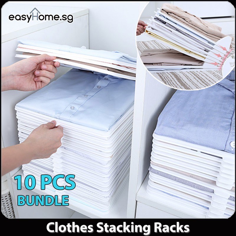 In-stock clothes stacking racks, Women's Fashion, Jewelry & Organisers ...