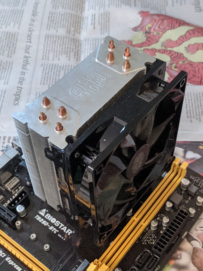 Intel 9100F CPU + B250 Mainboard + T400i Cooler for Gaming PC ...