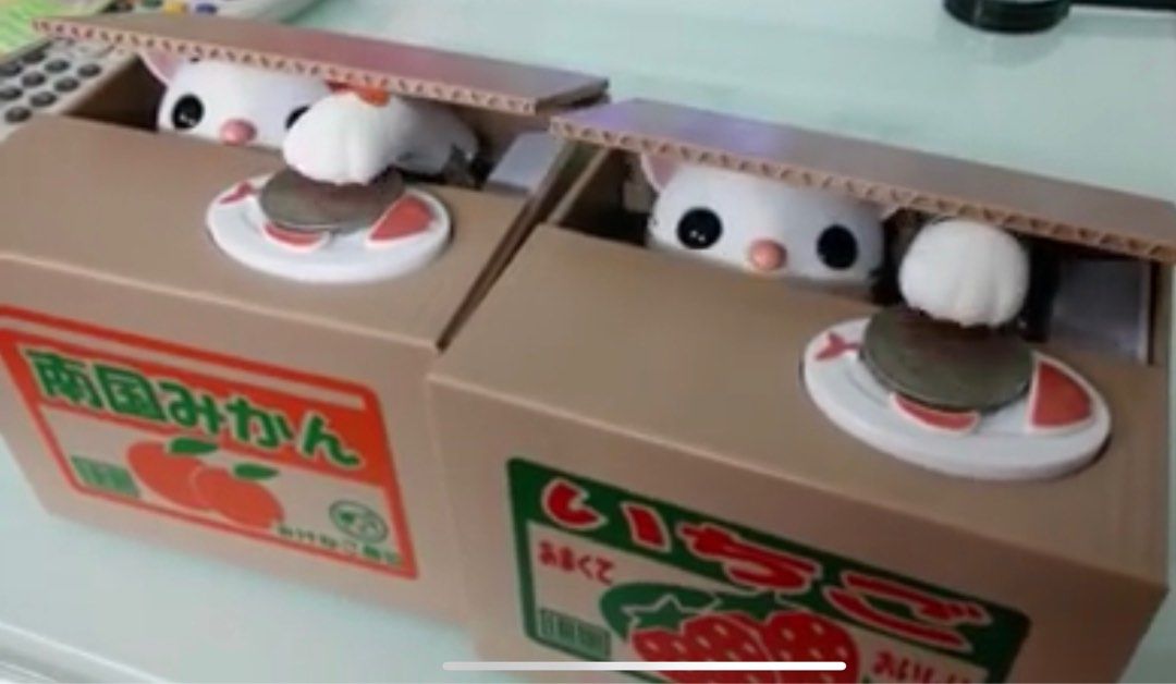 Itazura Cute Coin Bank, Hobbies & Toys, Toys & Games on Carousell