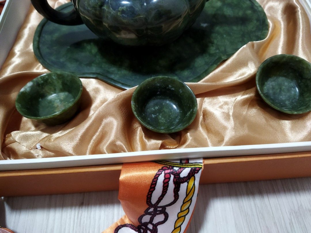 Jade china teacup cup set, Furniture & Home Living, Kitchenware ...